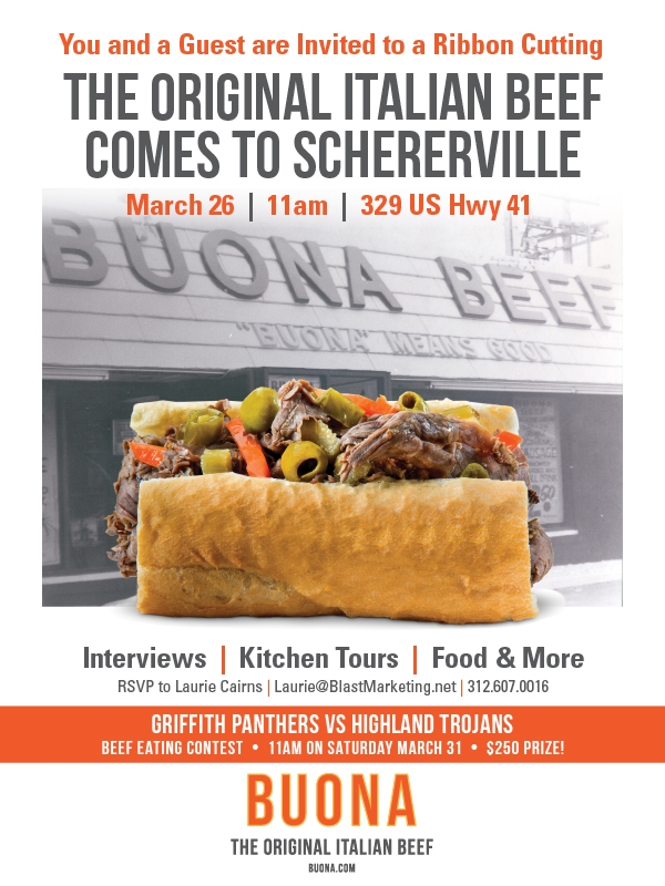 Buona, The Original Italian Beef, Opens in Schererville, IN | Chicago ...